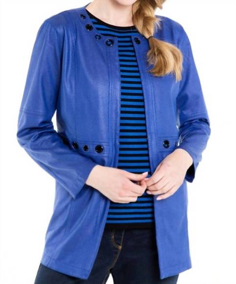 Multiples | Jackets & Coats | New Multiples Faux Leather Grommet Jacket ...